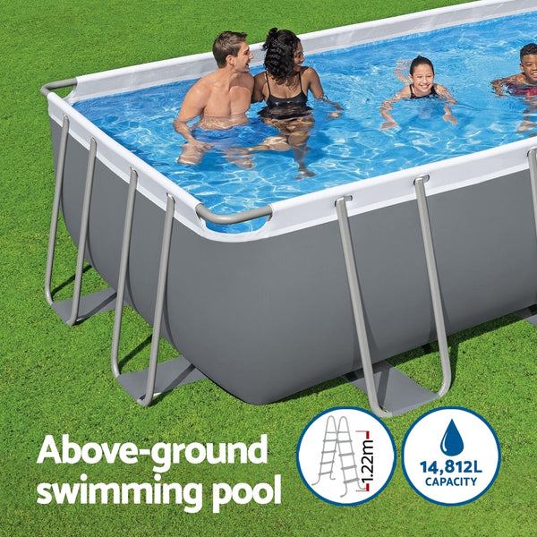 Bestway Swimming Pool 549x274x122cm Steel Frame Above Ground Pools Fil ...