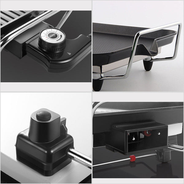 SOGA 48cm 68cm Electric BBQ Grill Teppanyaki Tough Non-Stick Surface H ...